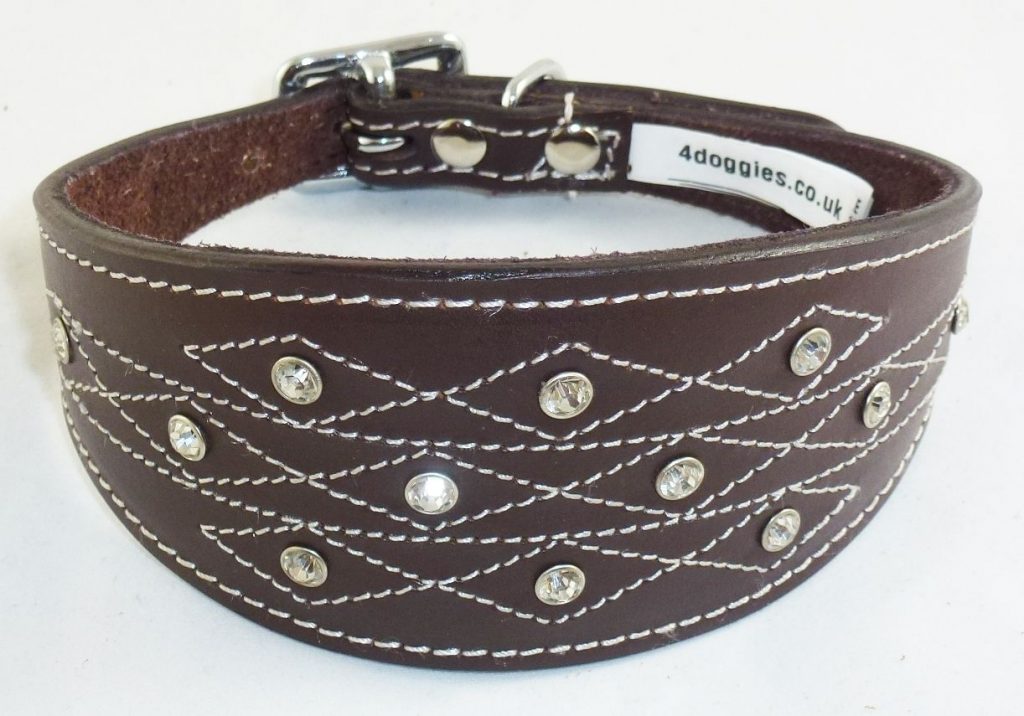 Greyhound Collar With Design Diamante – Totally Greyhound