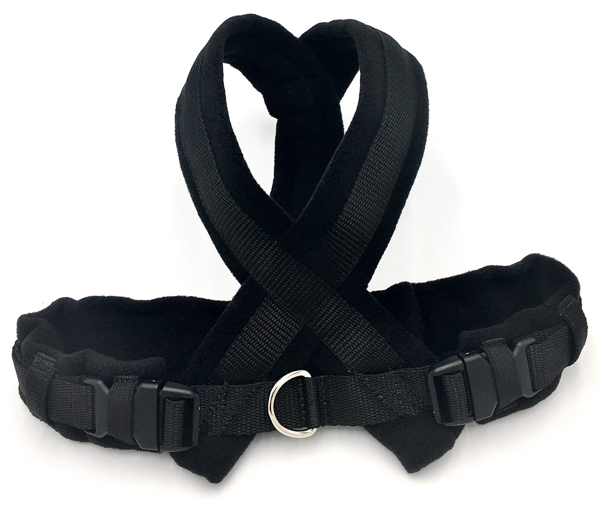 eDog. Greyhound Fleece Harness. Black – Totally Greyhound
